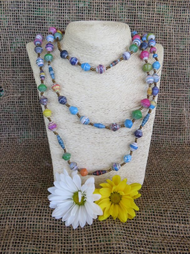 Extra Long Multi Colored Necklace - Project Yesu